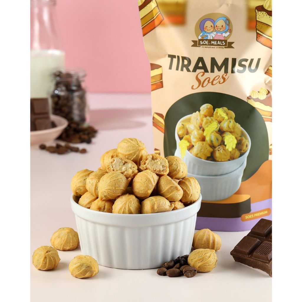 Jual Snack / Snak Soes Kering / Sus Meal Rasa Tiramisu Lumer Dan Lembut ...