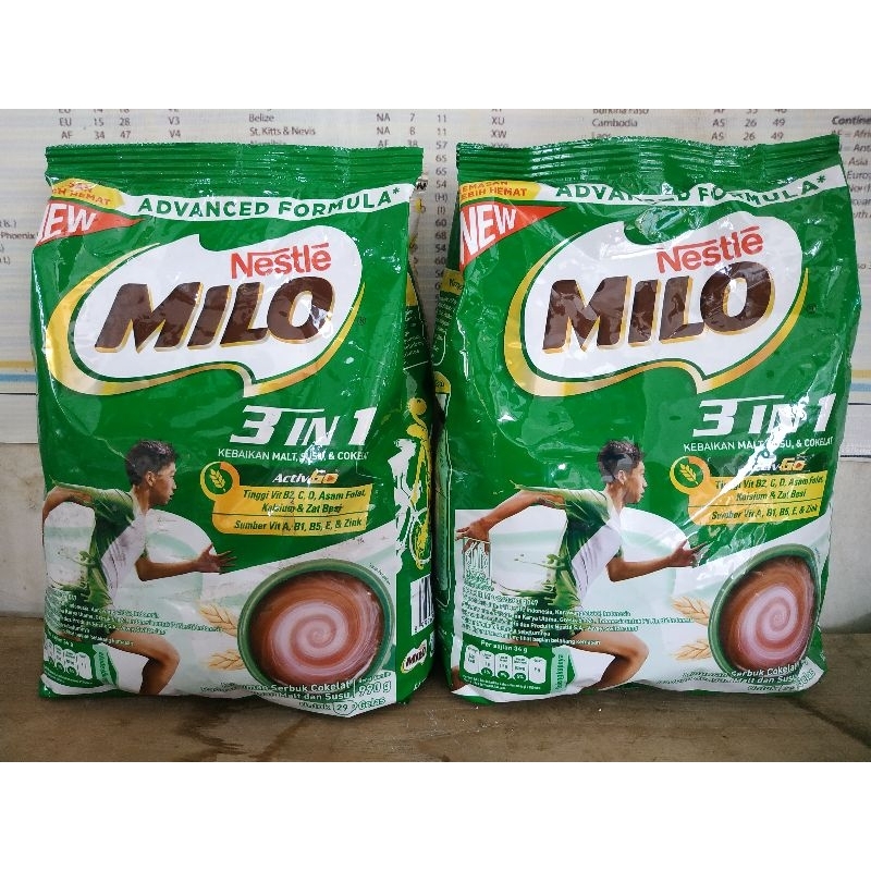Jual MILO 3 in 1 990g | Shopee Indonesia