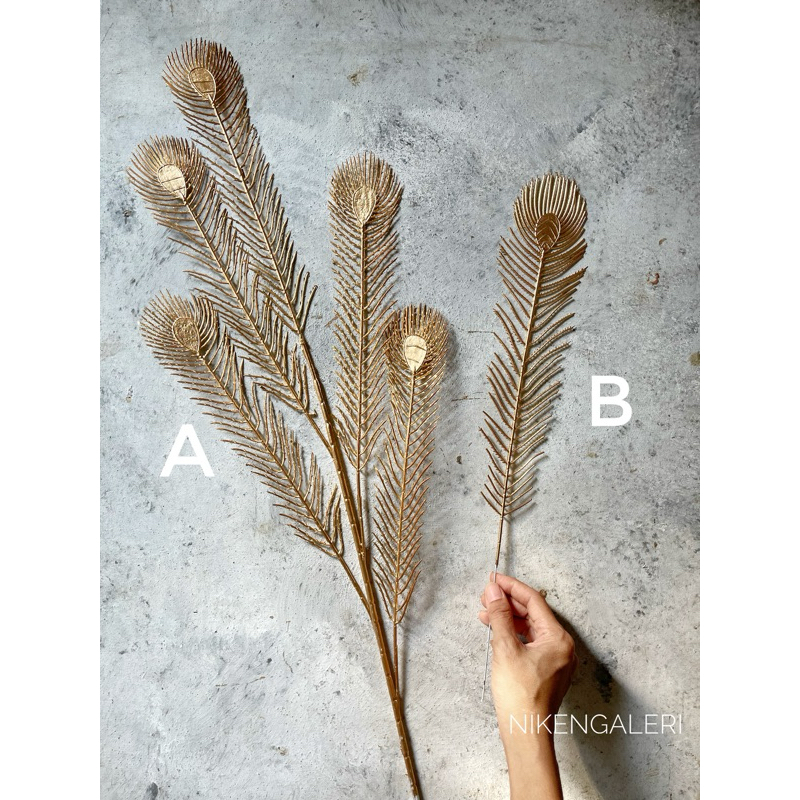 Jual DAUN MERAK EMAS ARTIFISIAL - DAUN DEKORASI | Shopee Indonesia