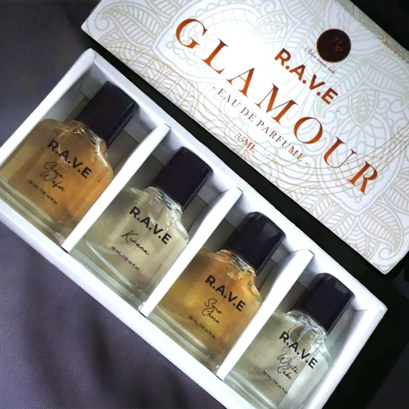 Jual Paket Parfum RAVE Glamour Istimewa isi 4 Varian | Shopee Indonesia