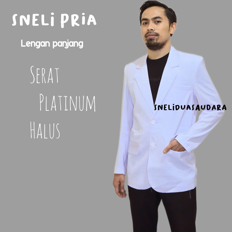 Jual Jas dokter/Sneli pria Lengan PANJANG Merk DUA SAUDARA Original 100 ...