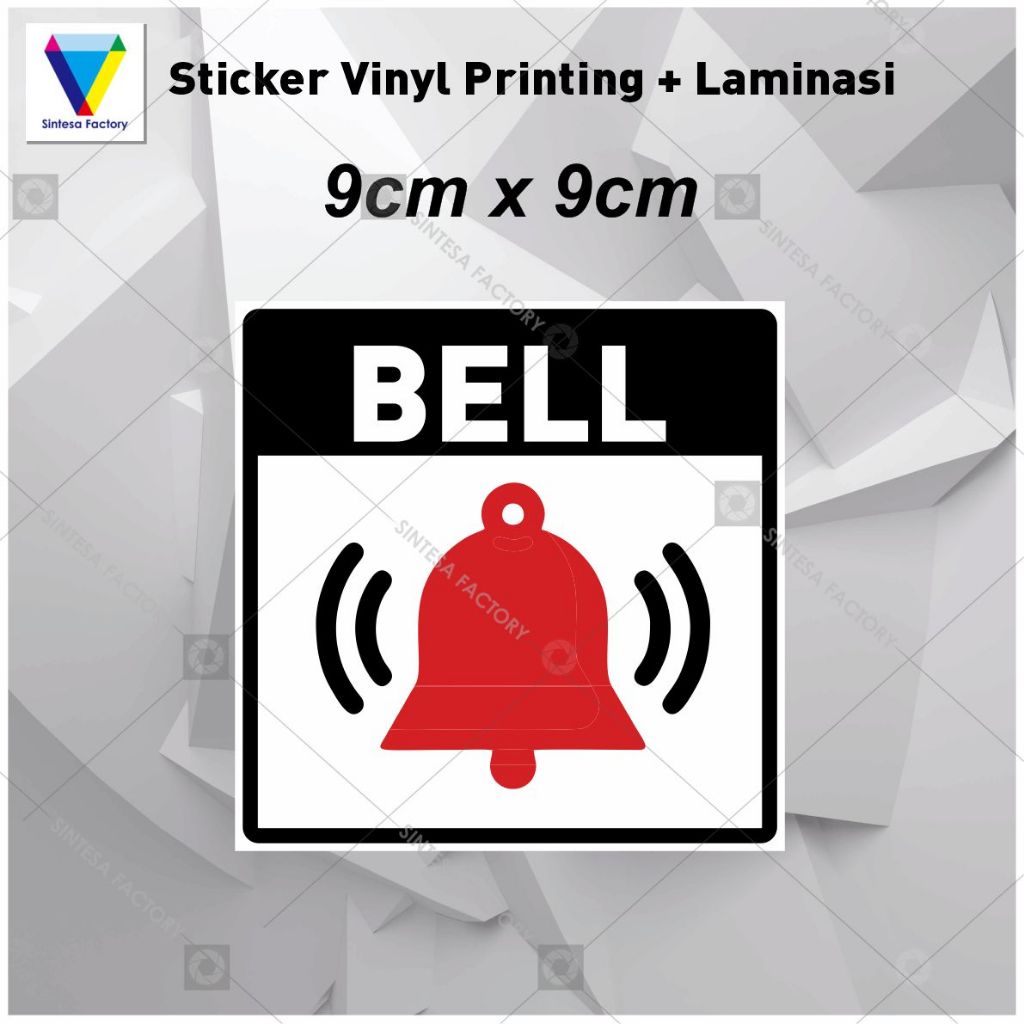 Jual Stiker Bell Tekan Bell 9cm Stiker Rumah | Shopee Indonesia