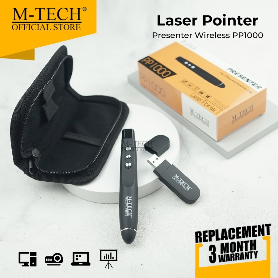 Jual Laser Pointer M-Tech PP1000 PP 1000 Alat Wireless Presentasi | Shopee Indonesia