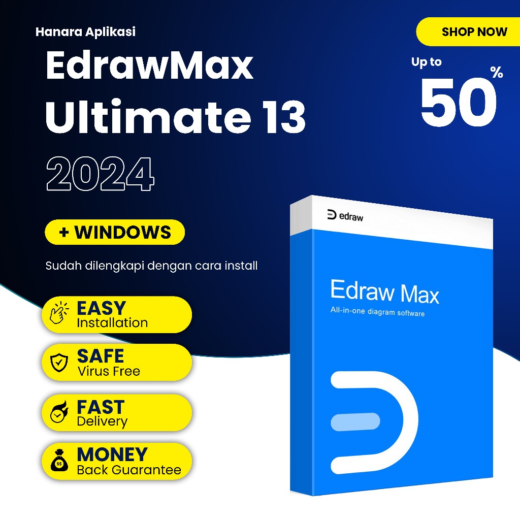 Jual Software Diagram: EdrawMax Ultimate 13 [WIN] | Shopee Indonesia