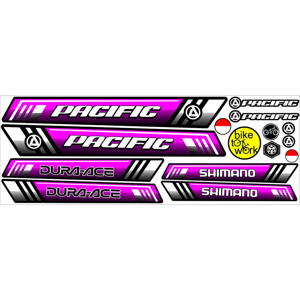 Jual STICKER STRIPING DECAL SEPEDA PACIFIC | Shopee Indonesia