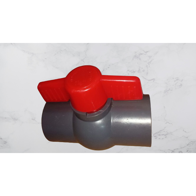 Jual compact ball valve 1.1/4" pvc ball valve stop kran pvc 1 1/4" inch ...