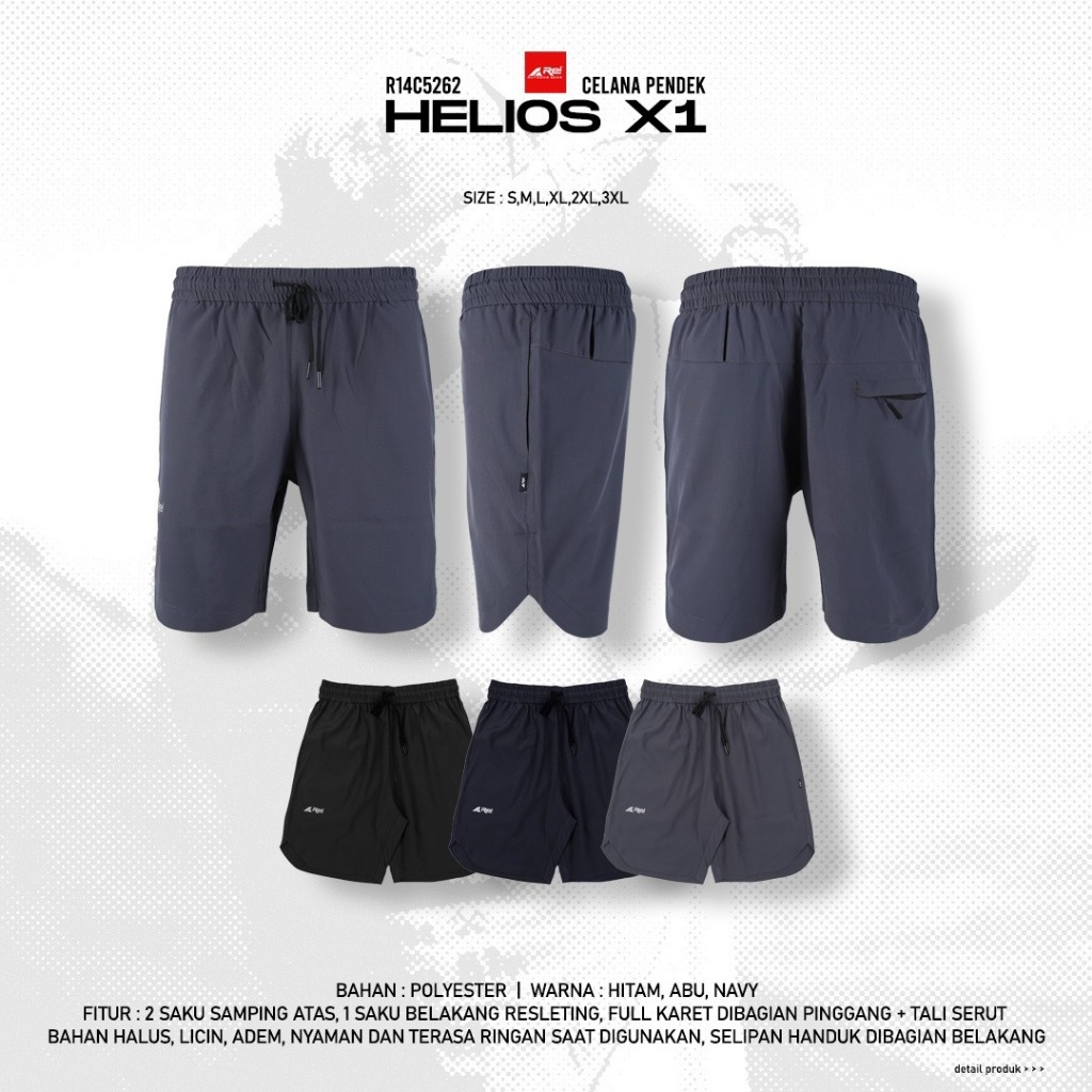 Jual Celana Pendek Pria Helios X1 Arei Outdoorgear | Shopee Indonesia
