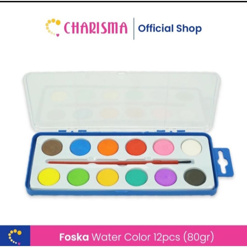 Jual Charisma watercolour paint-foska cat air watercolour paint-kit ...