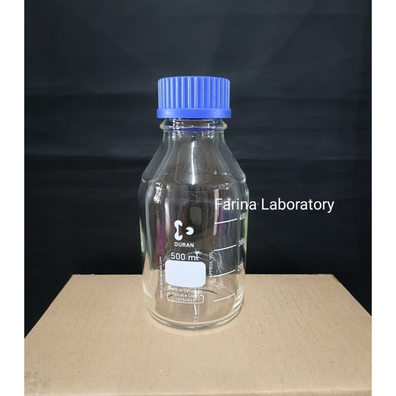 Jual Botol Sampel-Sample Bottle-Botol Laboratorium 500ml DURAN | Shopee ...