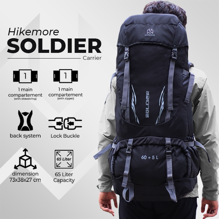 Jual Backpack Outdoor Tas Gunung Carrier Hikemore Soldier Terbaru ...