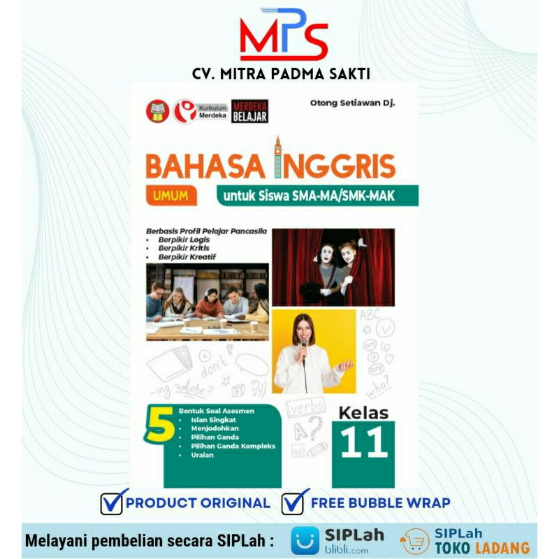 Jual BUKU KURIKULUM MERDEKA BAHASA INGGRIS UNTUK SISWA SMA-MA/SMK-MAK KELAS 11 | Shopee Indonesia