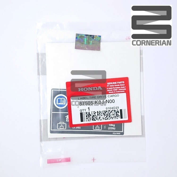 Jual [ CORNERIAN ] Sticker Label Tire Drive Cargo Honda Matic New Beat ...
