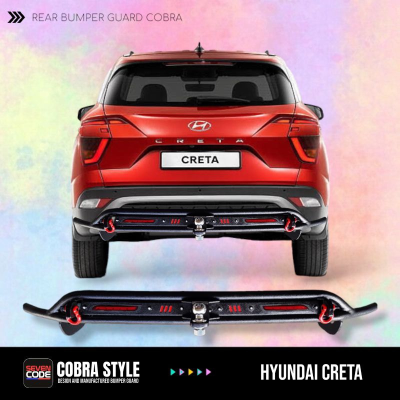 Jual Rear Bumper guard Towing Cobra Sevencode - Hyundai Creta | Shopee ...