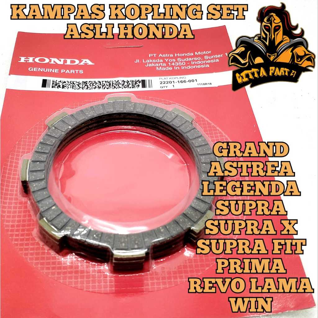 Jual PLAT KAMPAS KOPLING SET ASLI ORIGINAL HONDA AHM KUALITAS ASLI ORIGINAL HONDA AHM PRESISI ...