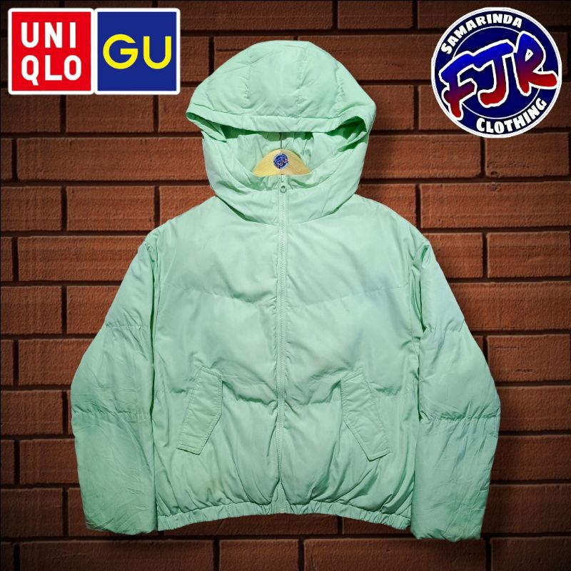 Jual Uniqlo GU Mint Puffer Jacket | Shopee Indonesia