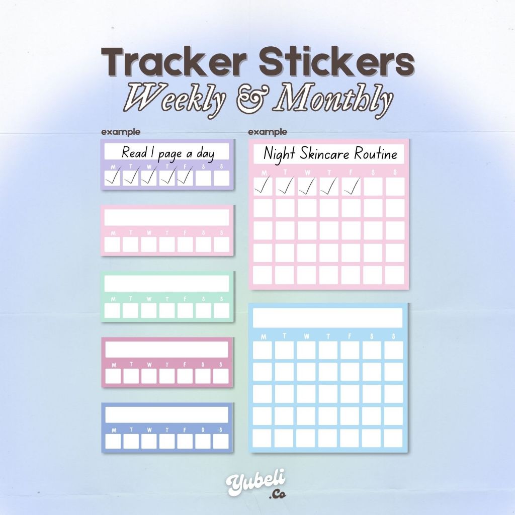 Jual Habit Tracker Bullet Journal Sticker | Shopee Indonesia