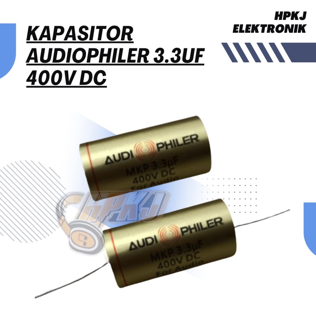 Jual KAPASITOR AUDIOPHILER MKP 3.3 UF 400V DC Kapasitor audiophiler 3.3uf 400v dc | Shopee Indonesia