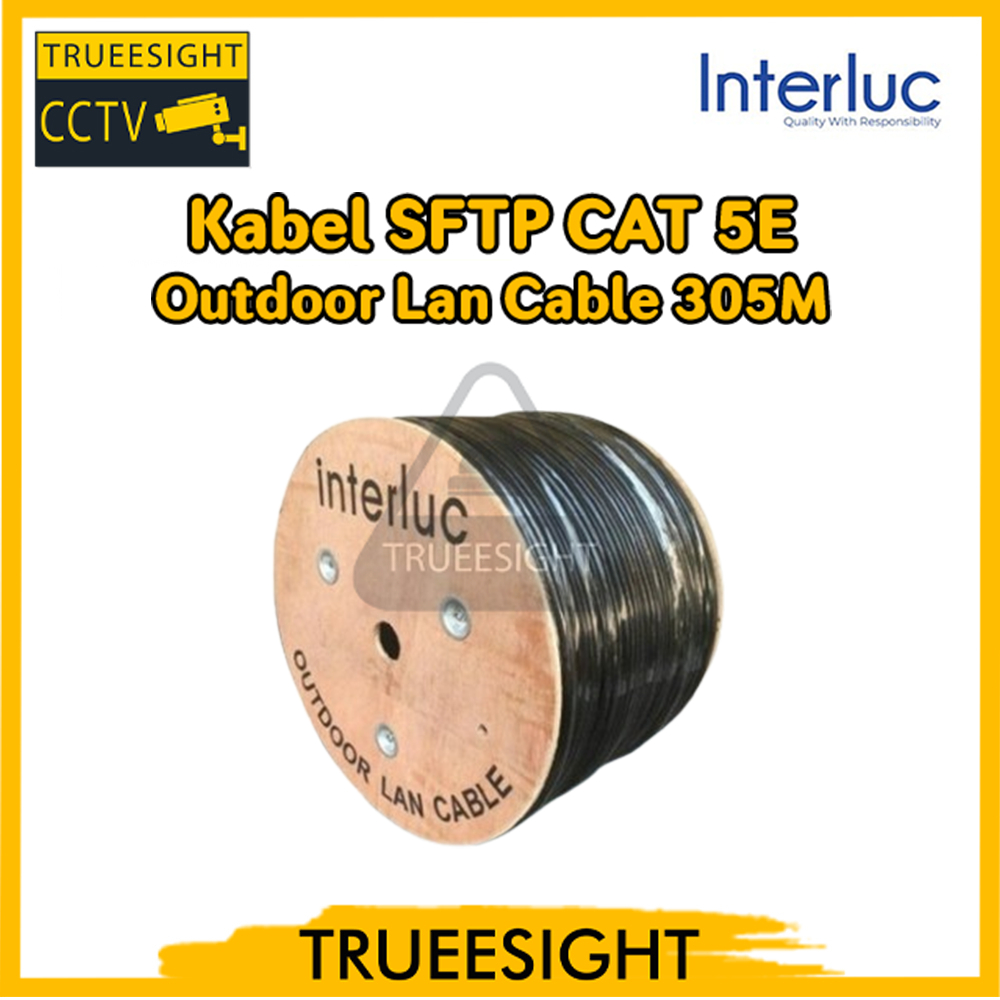 Jual INTERLUC Kabel SFTP CAT 5E Outdoor Lan Cable 305M | Shopee Indonesia