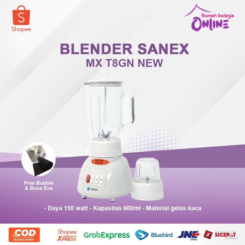 Jual BLENDER KACA 3 IN 1 MULTI GUNA SANEX MX-T8GN | Shopee Indonesia