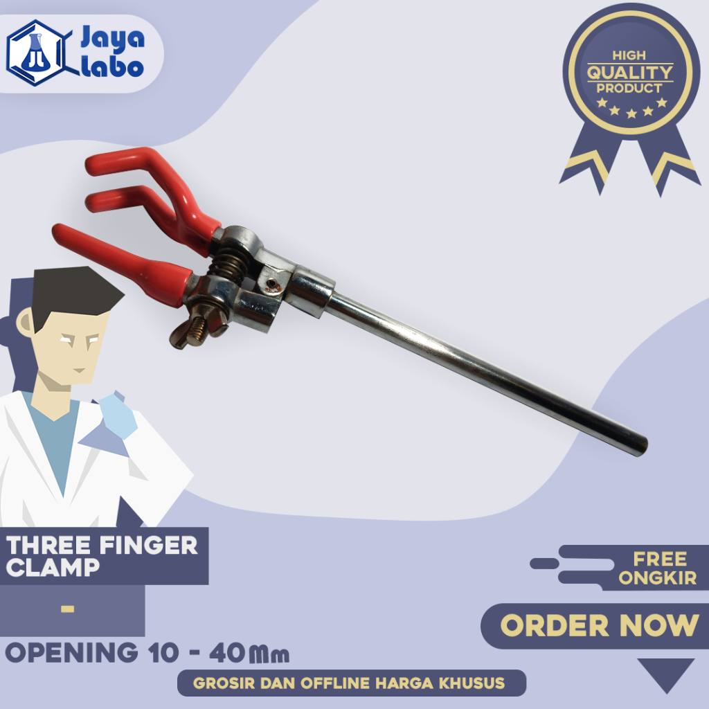 Jual KLEM UNIVERSAL 3 JARI/ Klem Buret/ Three Finger Clamp/ Penjepit ...