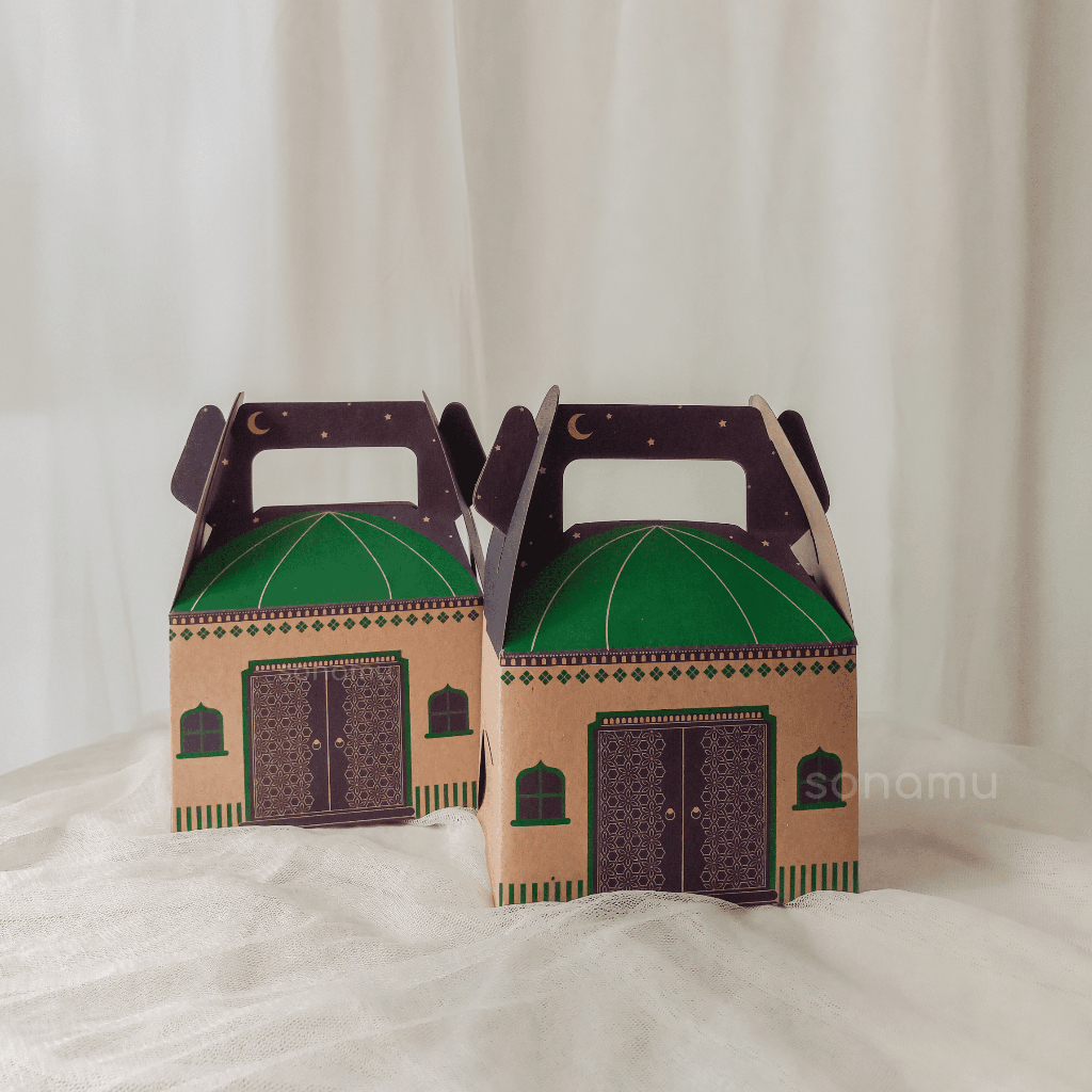 Jual [10 PCS] Gable Box Lebaran / Box Hampers Idul Fitri / Parcel Hari ...