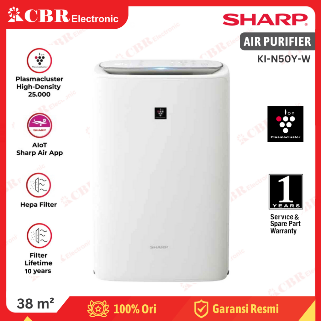 Jual Air Purifier SHARP KI-N50Y-W (Pakai Air) | Shopee Indonesia