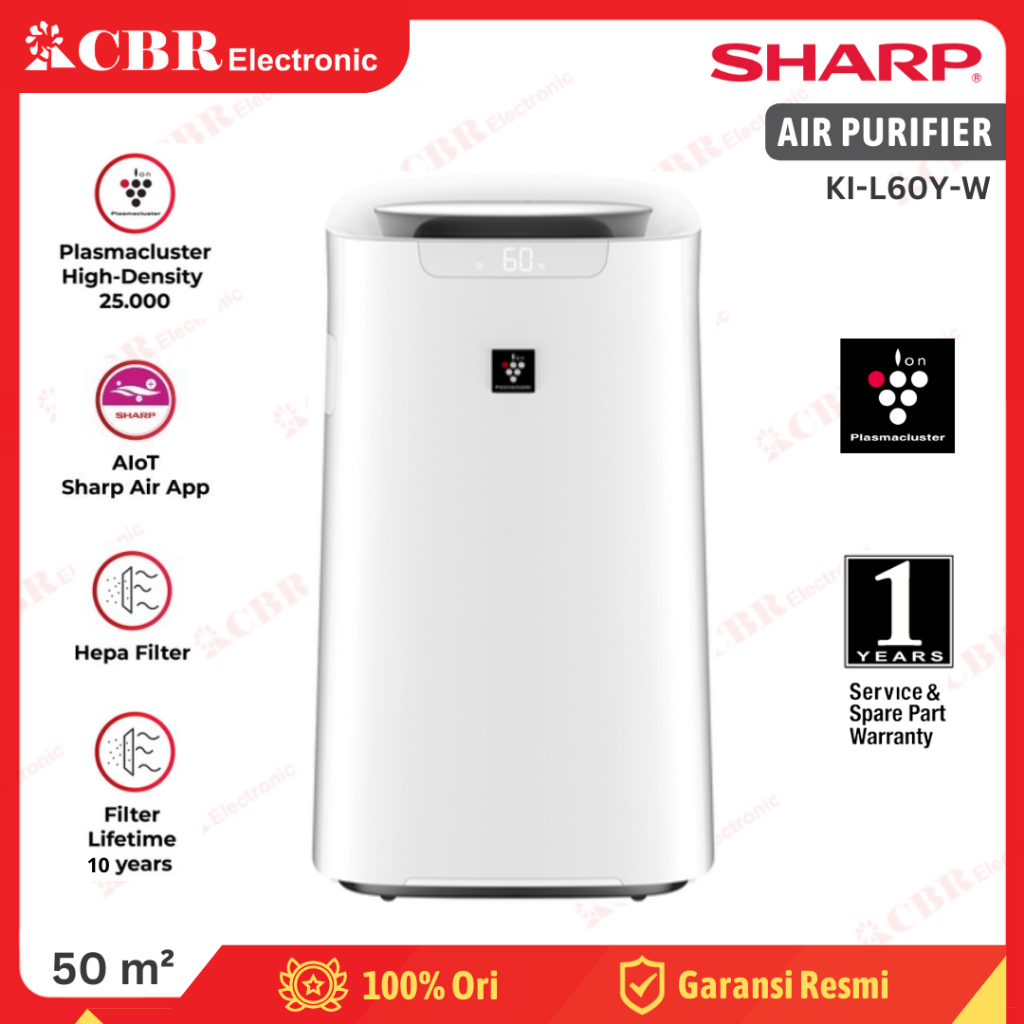 Jual Air Purifier SHARP KI-L60Y-W (Pakai Air) | Shopee Indonesia