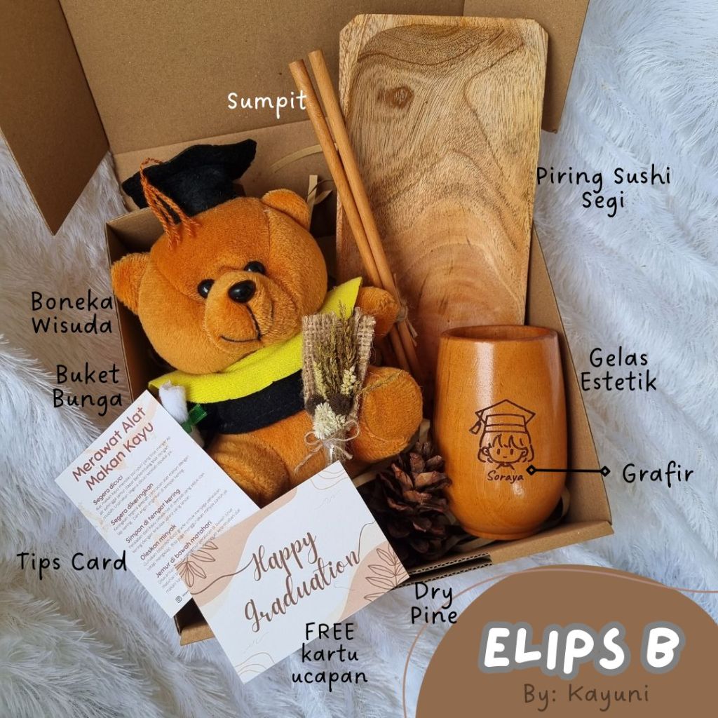 Jual ELIPS Hampers Set Wisuda GRAFIR / Graduation Gift Hadiah Kelulusan ...
