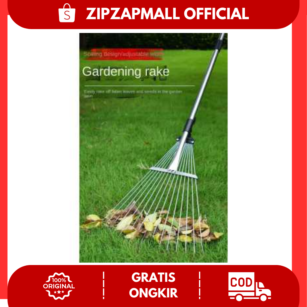 Jual Sapu Garuk Taman Garden Leaf Rake Carbon Steel 15 Teeth ...