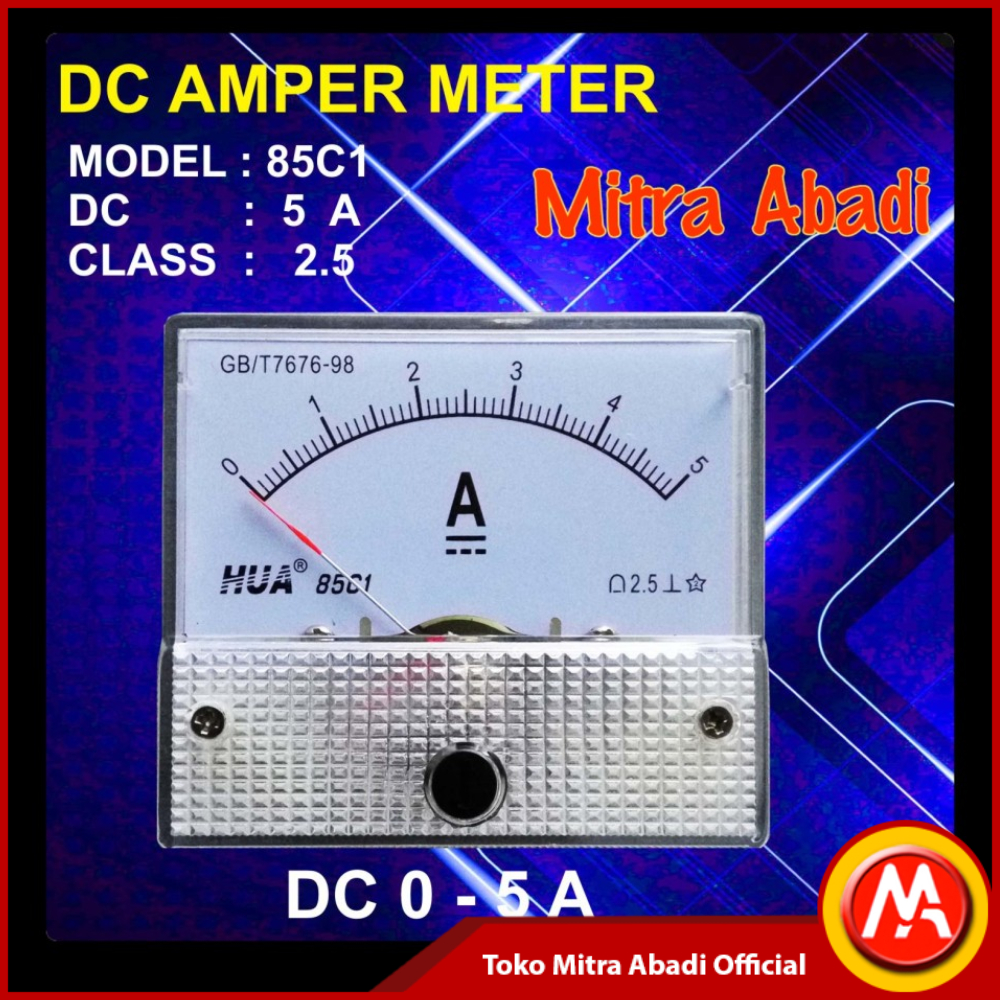 Jual Amperemeter ANALOG DC 5A/5000 mA | Shopee Indonesia