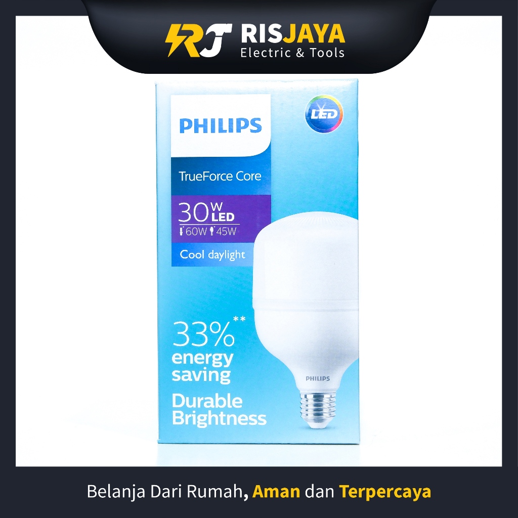 Jual Lampu LED Philips TrueForce Core 30 Watt Putih | Shopee Indonesia