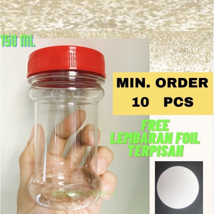 Jual Botol sambal bumbu/ Lada 150ml Aluminium Foil / Jar 150 ml ...