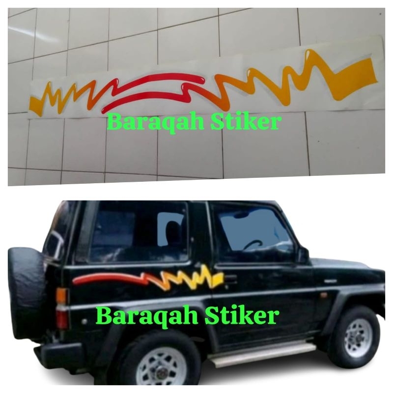 Jual Striping body stiker mobil Daihatsu Taft Feroza cacing/Taft Hiline ...