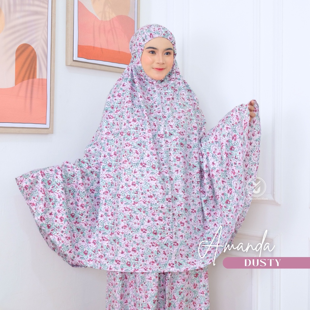 Jual Mukena Dewasa Rayon AMANDA Standard Besar YashCollection | Shopee ...