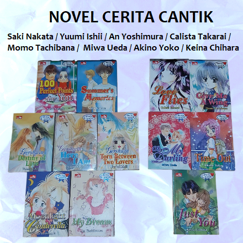 Jual Novel Mini Pendek Cerita Cantik kondisi mulus / Saki Nakata / Yuumi Ishii / An Yoshimura ...