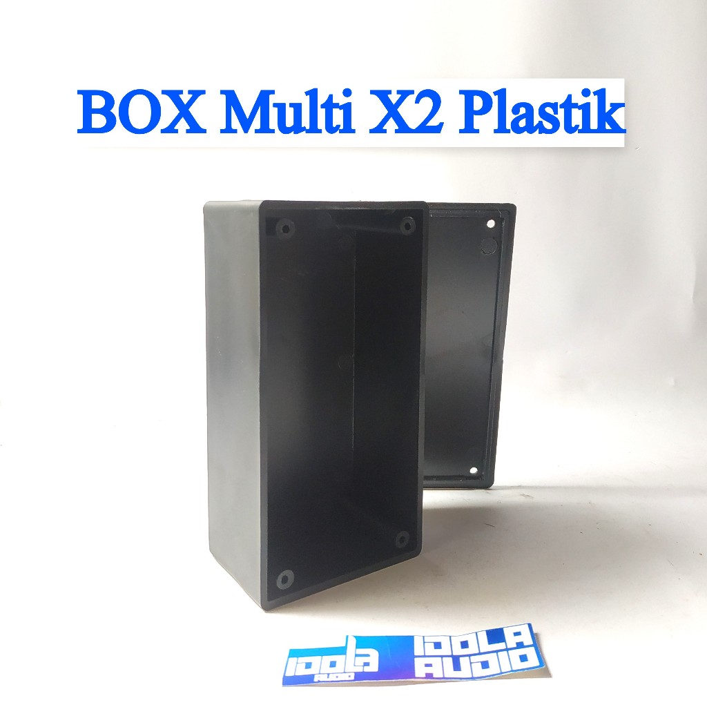 Jual BOX Multi X2 Plastik Tebal Ruang 3.5 cm | Box Multi Plastik Hitam ...