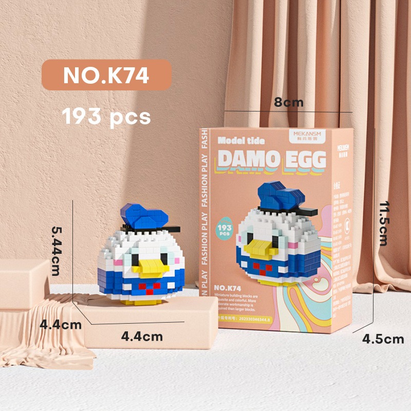 Jual XiNZ Mainan Balok Kartun Nano Block DIY Mainan Blok Susun Anak 3D ...