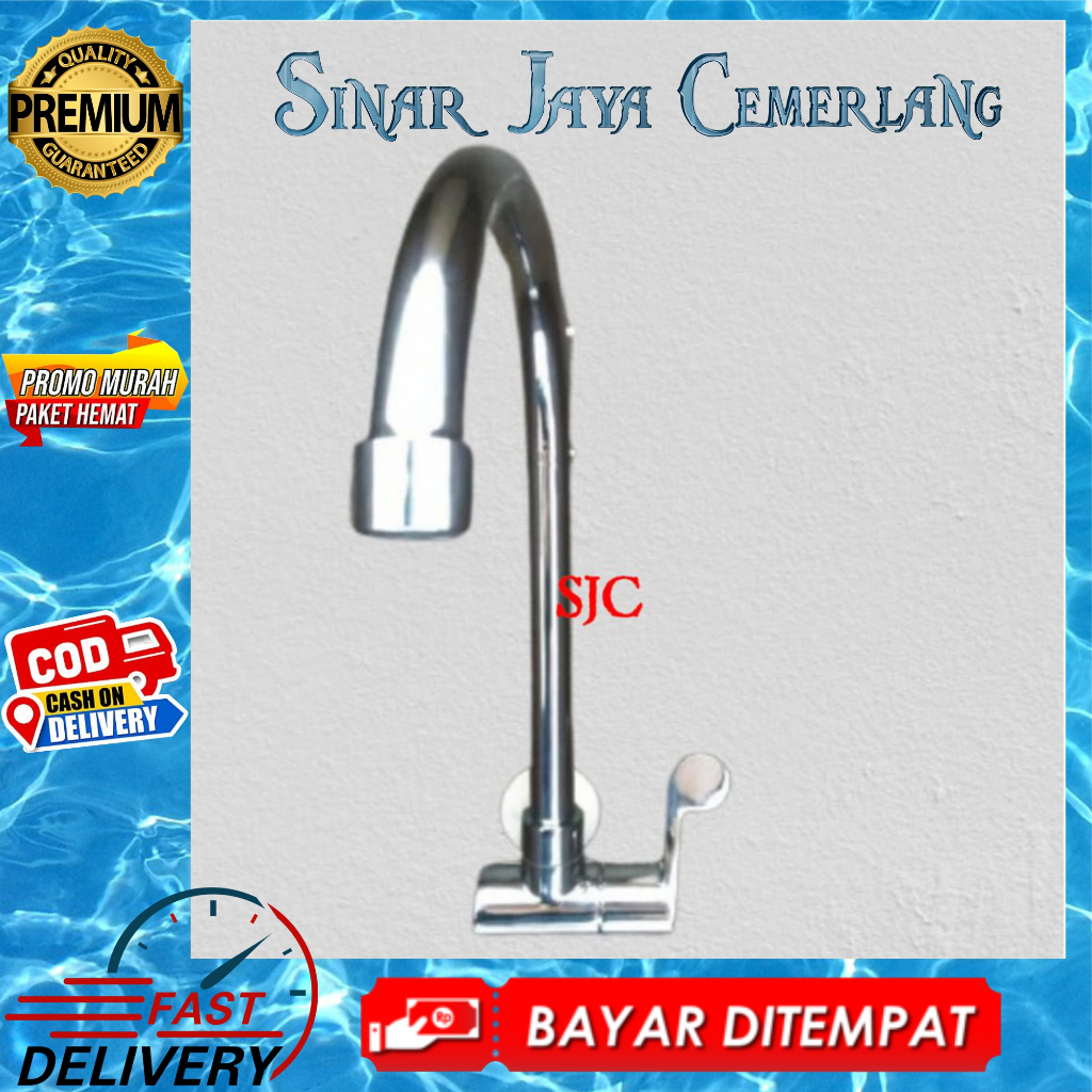 Jual Kran Angsa Tembok Engkol Koin Kuningan - Kran Sink Pipa Engkol ...