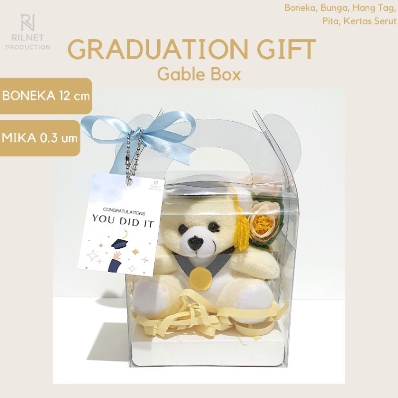 Jual Graduation Gift Boneka - Gable Box - Mika - Bunga - Hadiah Wisuda ...