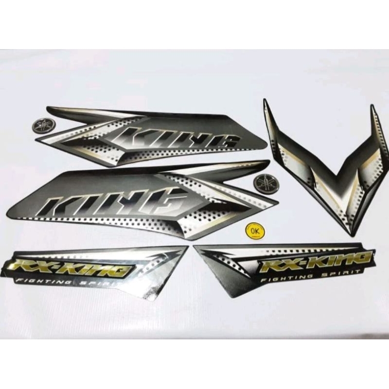 Jual Stiker tangki / Les Tangki Yamaha Rx king 2008 + Emblem Komplite ...