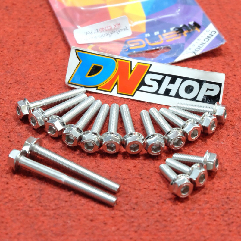 Jual Baut probolt stainless 2 kunci bak mesin kanan kiri rx king | Shopee Indonesia
