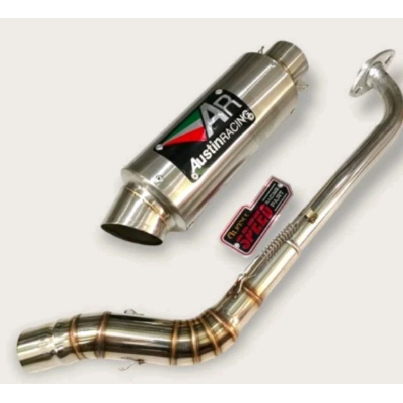 Jual knalpot silincer only austin racing titan inlet 50mm | Shopee ...