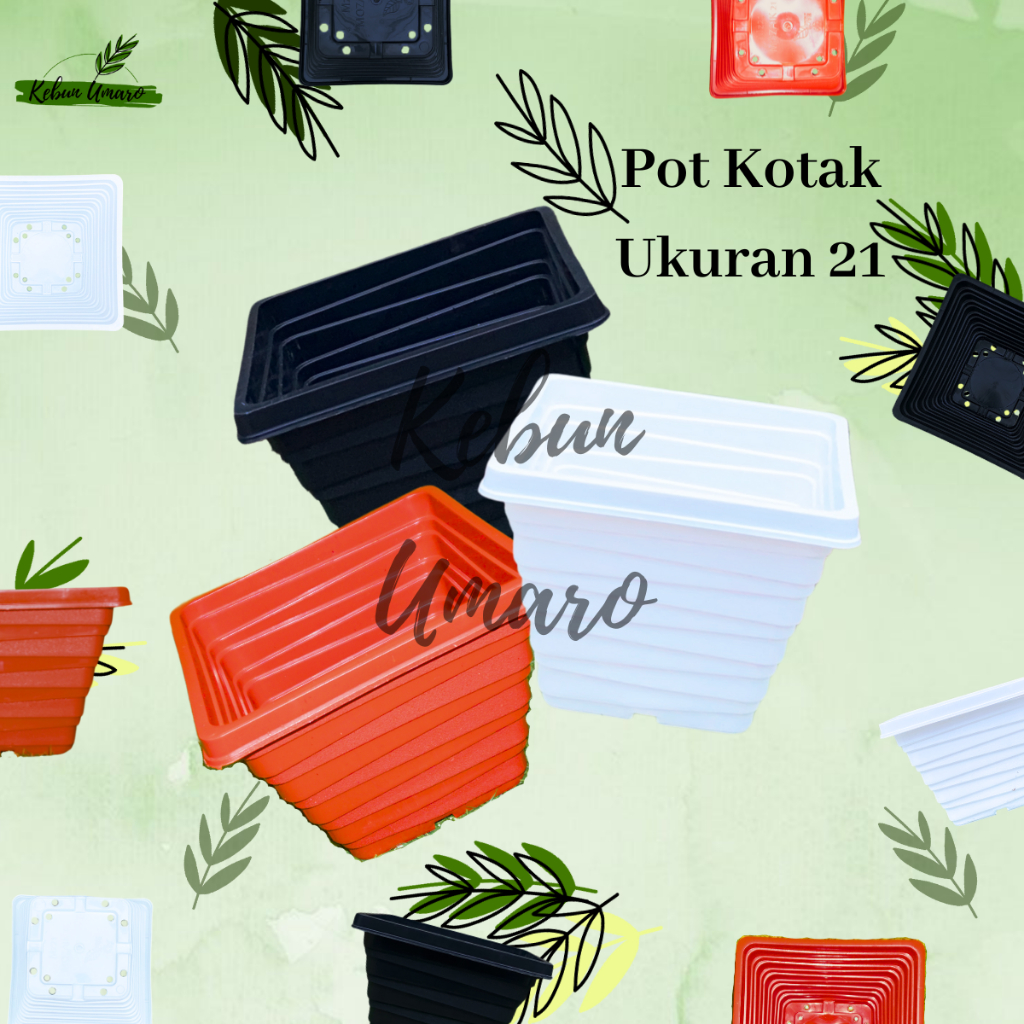 Jual Pot Kotak Ukuran 21 / Pot Persegi Kotak / Pot Mozaik / Pot Tanaman ...