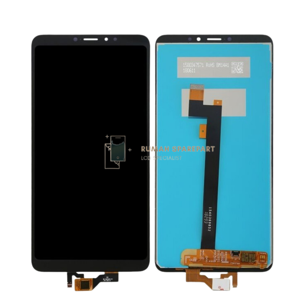 Jual LCD + Touchscreen Xiaomi Mi Max 3 Ori Full set - Hitam putih ...