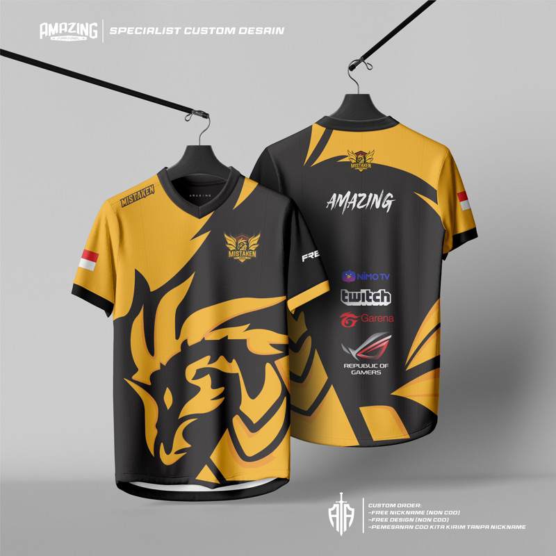 Jual Kaos Jersey Gaming FREE FIRE CUSTOM | Shopee Indonesia
