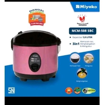 Jual MIYAKO MCM 508 SBC/MCM 516 PENANAK NASI MIYAKO /PEMASAK MIYAKO ...