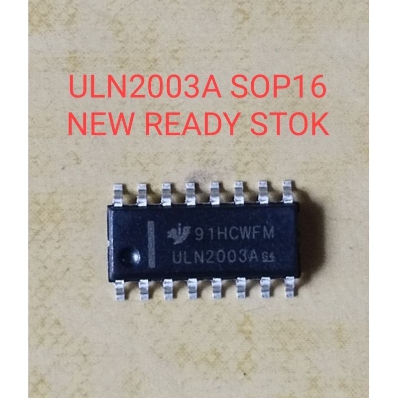 Jual ULN2003A ULN2003 SOP-16 SMD Seven NPN Darlington Transistor Array ... Jual ULN2003A ULN2003 SOP-16 SMD Seven NPN Darlington Transistor Array ...