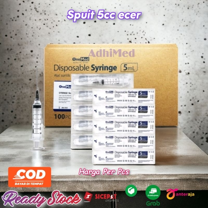 Jual spet 5 cc / suntikan 5cc / syringe 5cc / spuit 5cc | Shopee Indonesia
