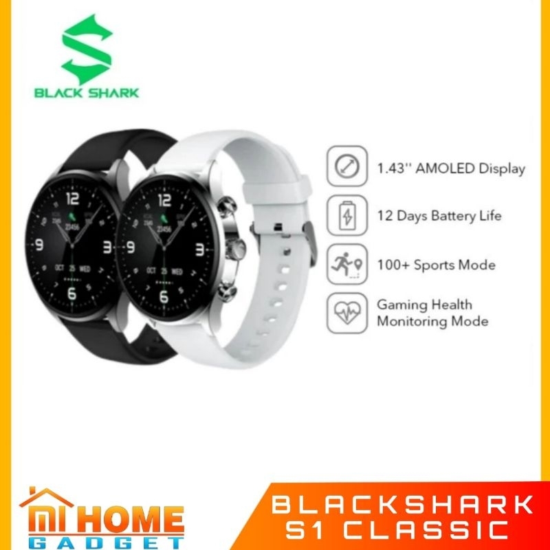 Jual BLACK SHARK S1 CLASSIC SMARTWATCH ENC Bluetooth Call | Shopee ...