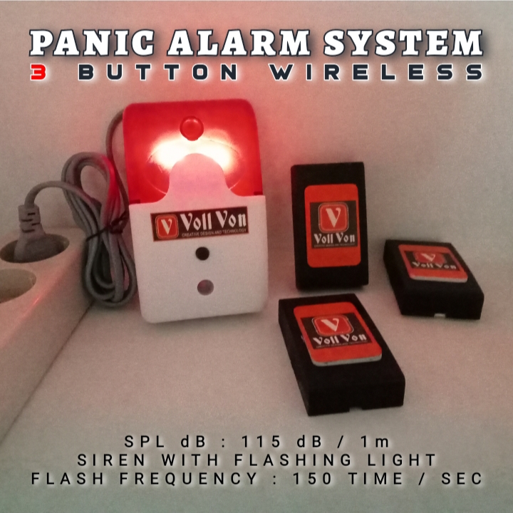 Jual Panic alarm system 3 button wireless | Shopee Indonesia